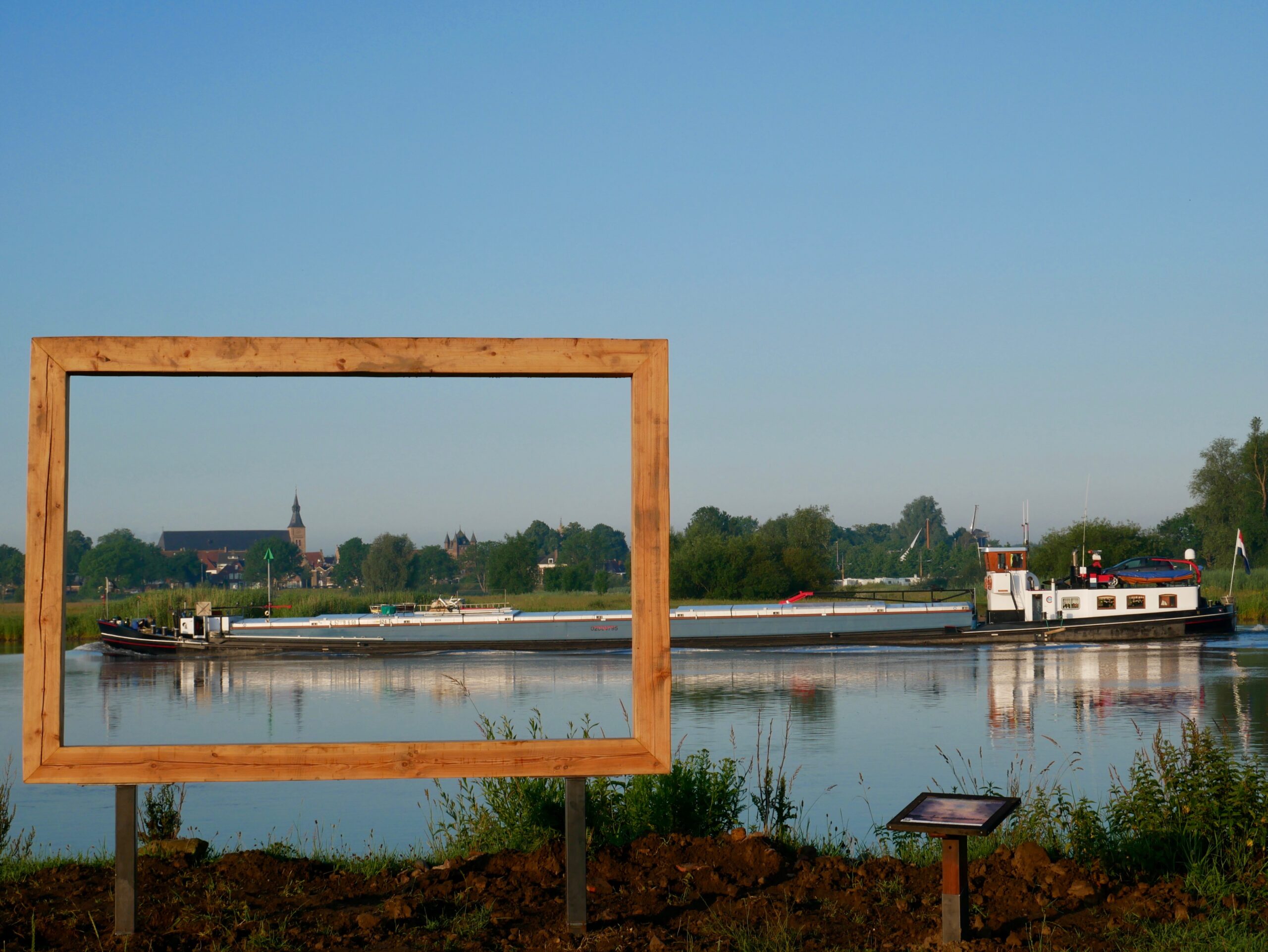 Levend IJssel-schilderij van Jan Voerman Rivierverhalen